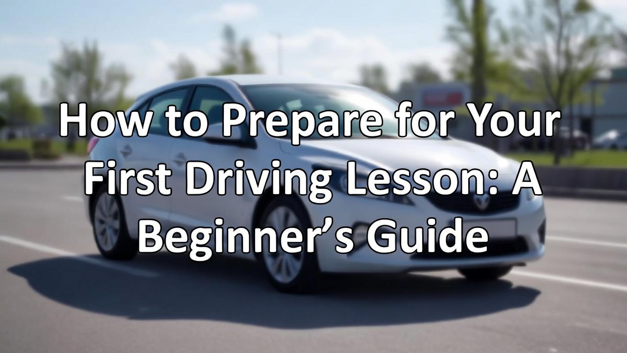 How to Prepare for Your First Driving Lesson as a Beginner